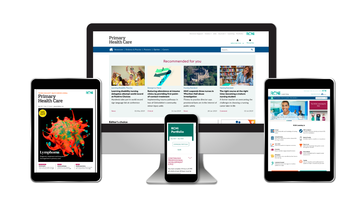 Subscribe to Primary Health Care | Subscriptions | RCNi